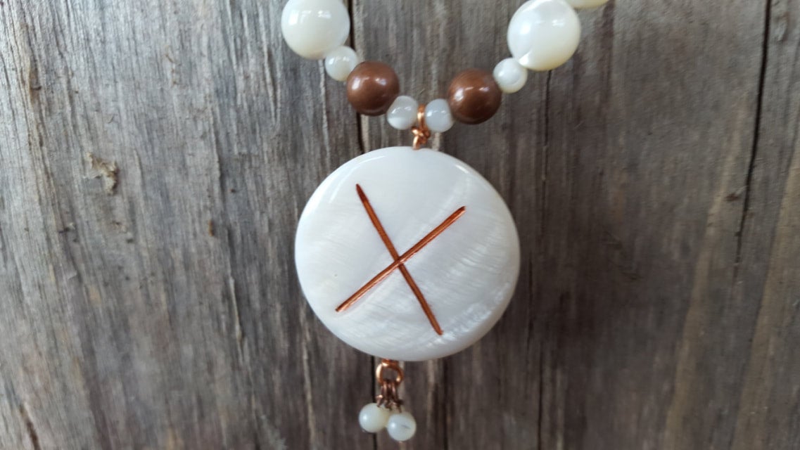 Kano - Gebo Rune Necklace | Touchstone Runes by Barbara Johns